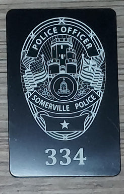 Custom laser engraved Metal law enforcement Miranda Warning Cards ...