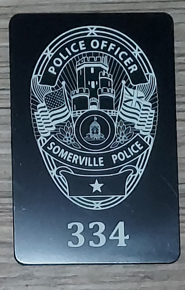 Custom laser engraved Metal law enforcement Miranda Warning Cards ...